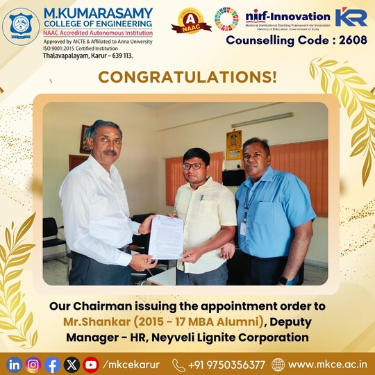 Distinguished Alumni of MBA Department