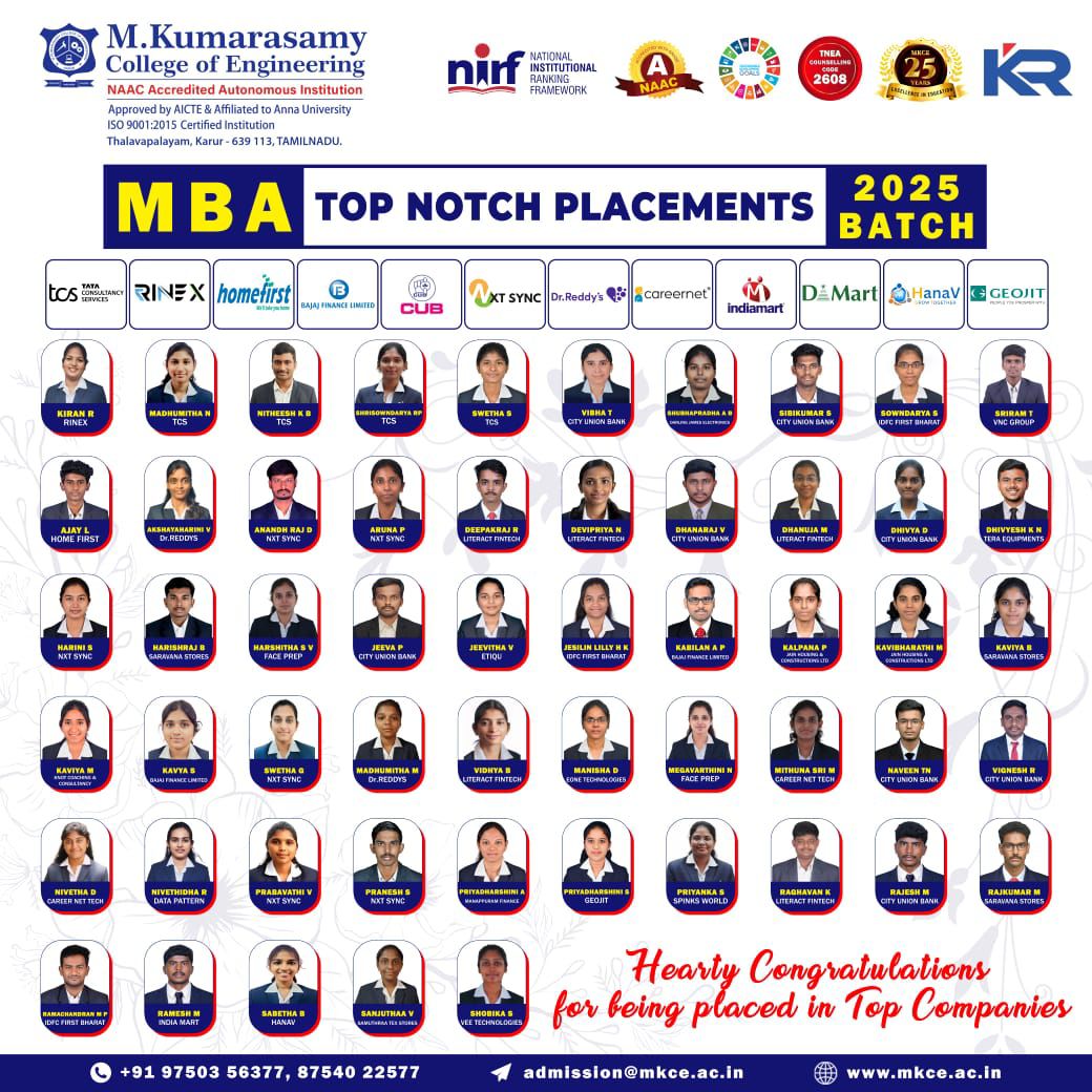 MBA Offers 2023-2025